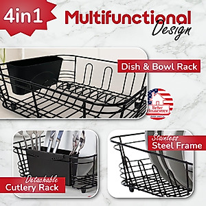 Better Houseware 1420/E Dish Drainer, standard, Black
