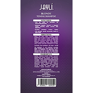 Blonde Toning Shampoo & Conditioner 2 Pack Jayli (Purple Toning for brassy and yellow tones) 14.8 Fl Oz