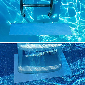 POOLOOP Swimming Pool Ladder Mat Protective Step Mat with Non-Slip Design for Protecting Vinyl Liner Pools from Wear Caused by