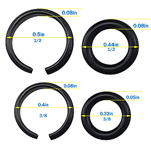 (10+10 Sets) 3/8" & 1/2" Impact Wrench Retainer with O-Ring, Compatible With Milwaukee Electric Wrench/Pneumatic Wrench