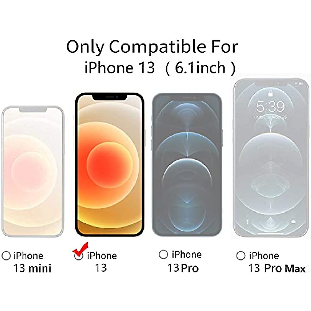 EGALO Compatible with iPhone 13 Clear Case,Slim Thin Silicone Soft Skin Flexible TPU Lightweight Gel Rubber Anti-Scratches Shockproof Protective Cases Cover for iPhone 13,Crystal Clear