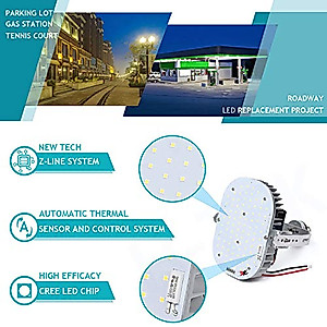 Hytronics 150W LED Retrofit Kit,700W MH/HPS Equivalent,100-277V 5000K 18000 Lumens,ETL/cETL/DLC Listed,Replaces Street/Area Light,High Bay,Gas Station Light,Wall Pack Light.