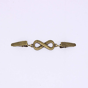 YAKEFJ Cardigan Sweater Collar Clips Antiqued Shawl Clip,Stylish Clothes Clip