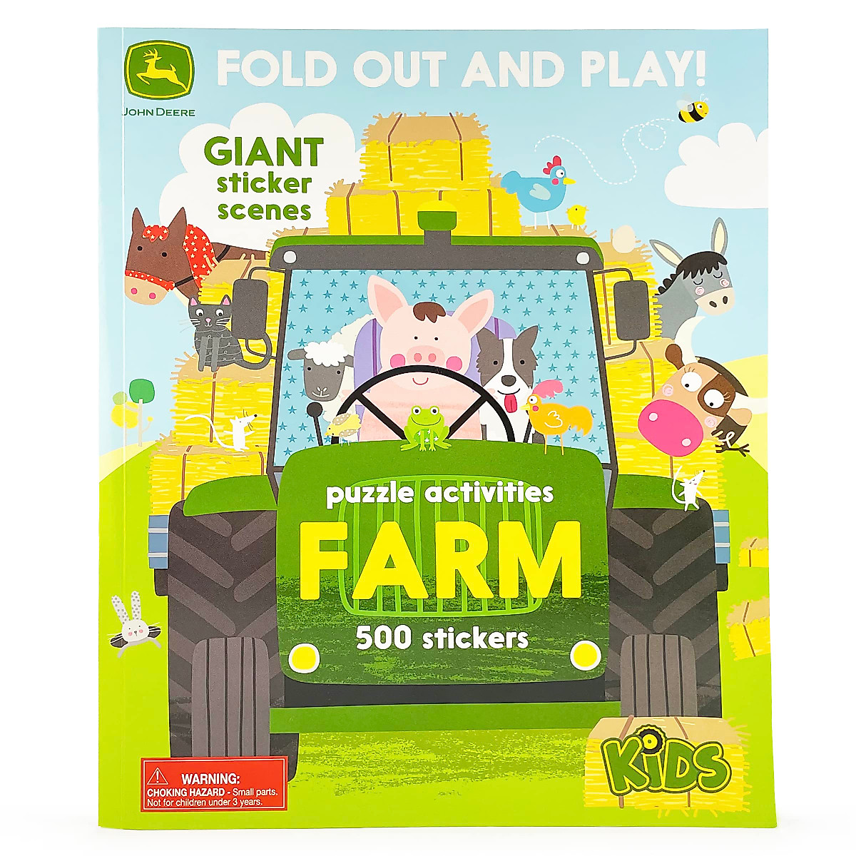 Farm - 500 Stickers and Puzzle Activities: Fold Out and Play! (John Deere: Children's Interactive Fold Out and Play Puzzle Activity Book)