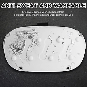 (1 Pack) Orzero Silicone Protective Cover Compatible for Quest 2, VR Gaming Front Face Case Shock-Resistant for Virtual Reality Headset - White