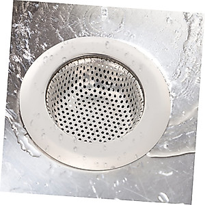 Veemoon 3pcs Sink Filter Sink Drainer Basket Rv Accessories for Inside Tub Drain Stopper Kitchen Sink Drain Strainer Basket Strainer Bathtub Drain Sink Large