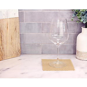 CleverDelights 6" Burlap Squares - 12 Pack - Premium Jute Burlap - Finished Edges