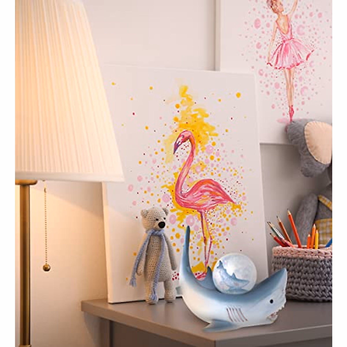 COTA Global Shark Snow Globe - Ocean Life Animal Water Globe Figurine with Sparkling Glitter, Zoo Collectible Novelty Ornament for Home Decor, for Birthdays, Christmas, Valentine – 45mm