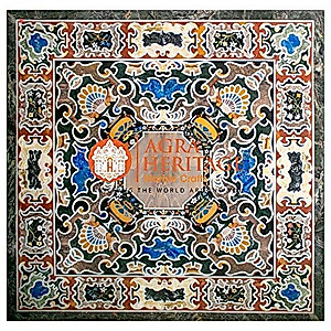 Side Dining 48" Marble Table Top Handicraft Pietra Dura Inlay Elegant Design Wedding Housewarming Gift