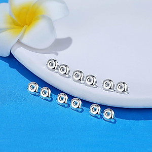 Earring Backs for Studs, Moconar 12PCS 925 Sterling Silver Earring Backs Replacements, Hypoallergenic Earring Backs Secure Ear Locking Pierced Earring Backs for Studs