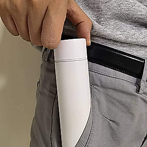 Insulated Water Bottle, 18/8 (304) Stainless Steel, Super Slim Skinny Mini, Portable, Leak Proof, 8oz, White11