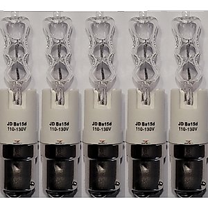 Ironsmith Lighting Products JD 150 Watt Halogen Light Bulbs - 120-130V BA15D Twist and Lock Double Contact Bayonet, Single Ended Quartz Lamp, 650Lumen Lights Bulb - Pack of 5