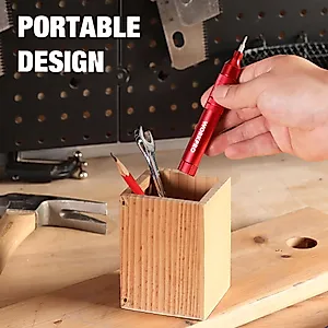 WORKPRO 24-in-1 Precision Screwdriver Sets, Pen Style Manual Screwdriver, 24 pcs Tough S2 Steel Small Screwdriver Bits, Ideal for Eyeglass, Watch, Laptop, Phone, Jewelry and Electronic, Red