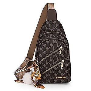 Anfei Sling Bags for Women Small Cross body Chest Bag Fanny Packs Cycling Hiking Travel Fashion Shoulder Backpack