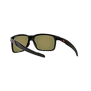 Oakley Men's OO9460 Portal X Rectangular Sunglasses, Polished Black/Prizm Ruby Polarized, 59 mm