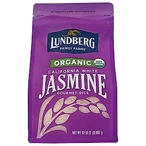 Lundberg Organic California White Jasmine Rice -- 32 oz - 2 pc