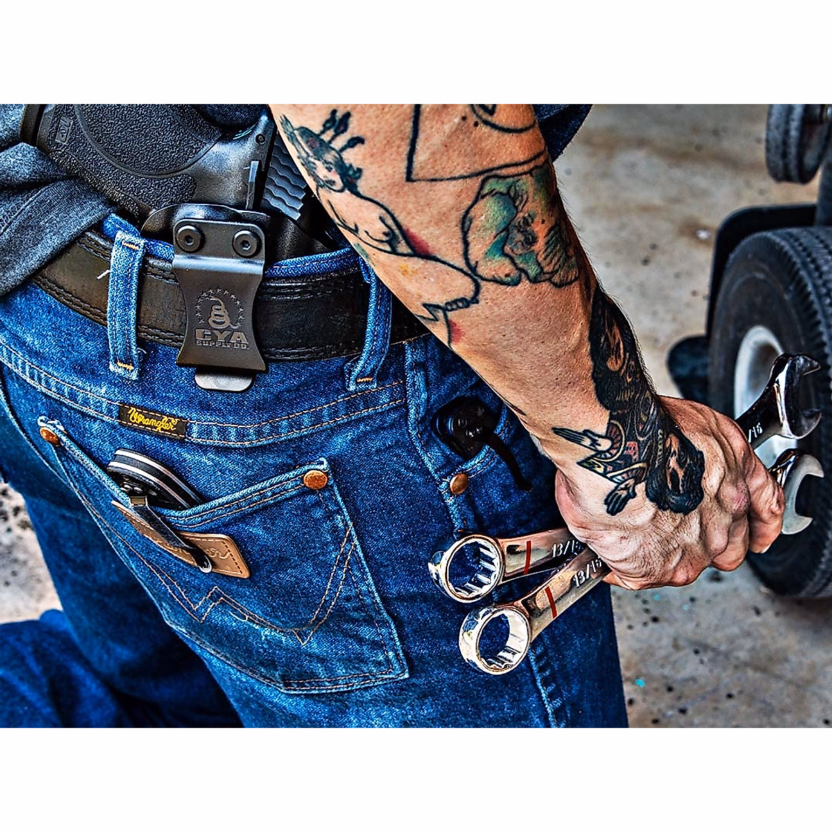 CYA Supply Co. Base Optics Ready (Flat Dark Earth) Inside Waistband Holster IWB Veteran Owned Company Fits Taurus GX4XL