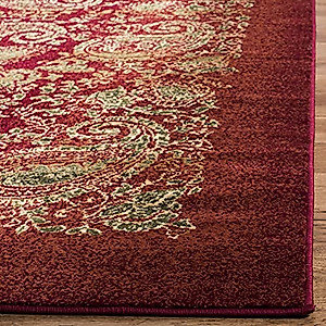 SAFAVIEH Lyndhurst Collection Area Rug - 6' x 9', Red & Multi, Traditional Paisley Design, Non-Shedding & Easy Care, Ideal for High Traffic Areas in Living Room, Bedroom (LNH224B)