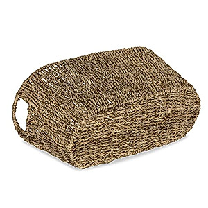 The Lucky Clover Trading Michaela Slim Sea Grass Oval Utility Basket 18 in