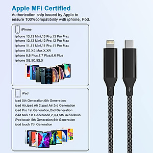 Extra Long iPhone 13 USB C Charger Cable 26FT/8M, [Apple MFi Certified] USB-C to Lightning Cable, Power Delivery Fast Charging iPhone Cord for iPhone 13 Pro 12 Pro Max 12 11 X XS XR 8 Plus