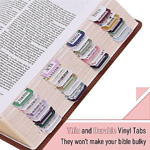 Mr. Pen- Bible Tabs, 121 pcs, Floral Design, Laminated Bible Tabs for Study Bible, Bible Tabs Old and New Testament Bible Book Tabs, Bible Tabs for Women, Tabs for Bible, Bible Index Tabs