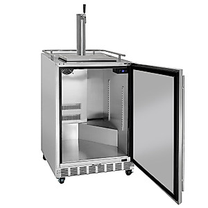 Kegco Kegerator 24" Wide Single Tap Stainless Steel Commercial Beer Dispenser HK38SSC-1