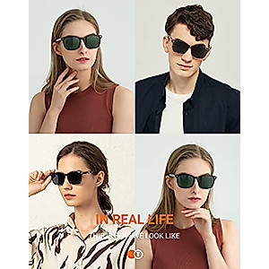 TIJN Polarized Sunglasses for Women Men Classic Trendy Stylish Sun Glasses 100% UV Protection