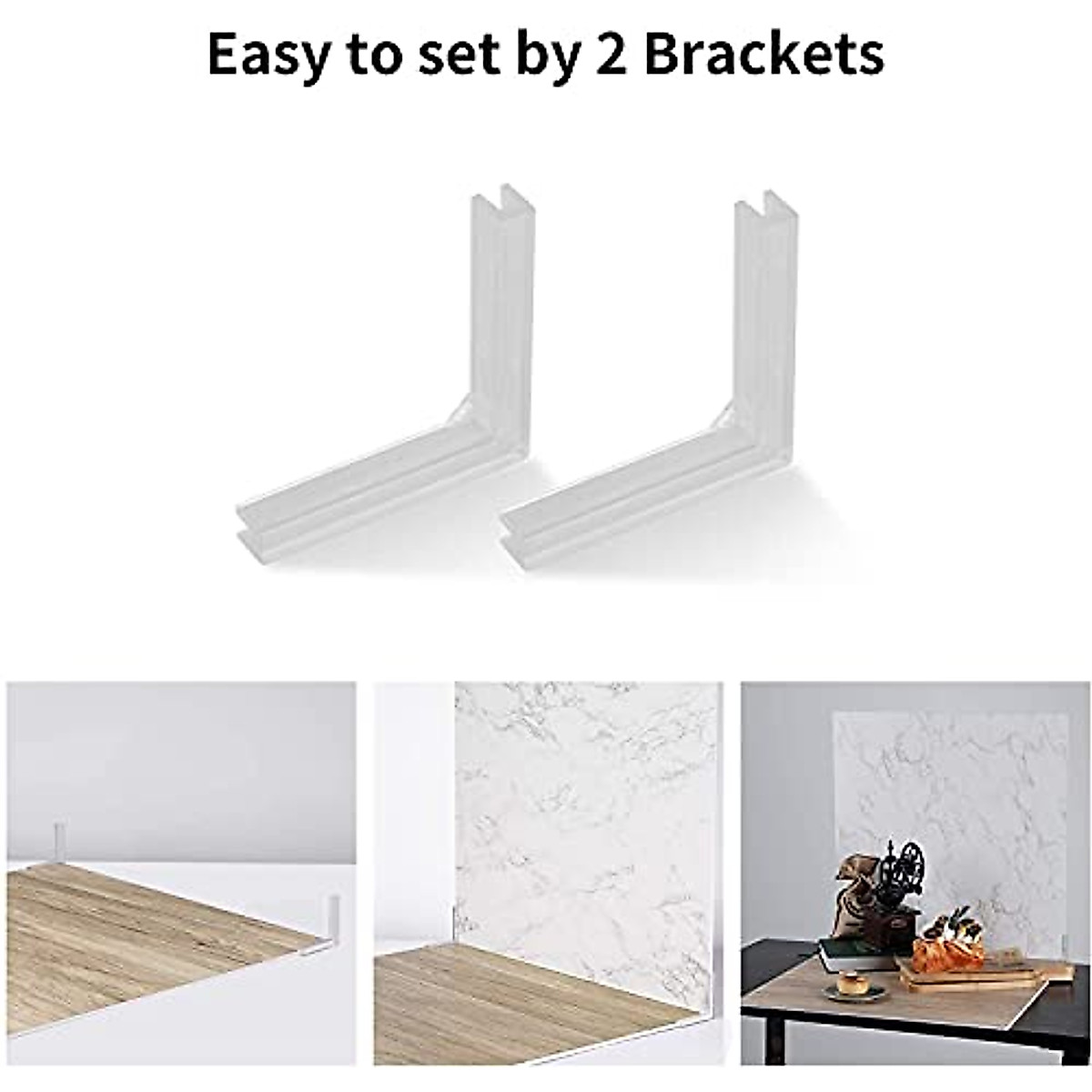 Youngerfoto Photo Backdrop Bracket for Youngerfoto Board, Backdrop Brackets for Flat Lay or Food Photography Background