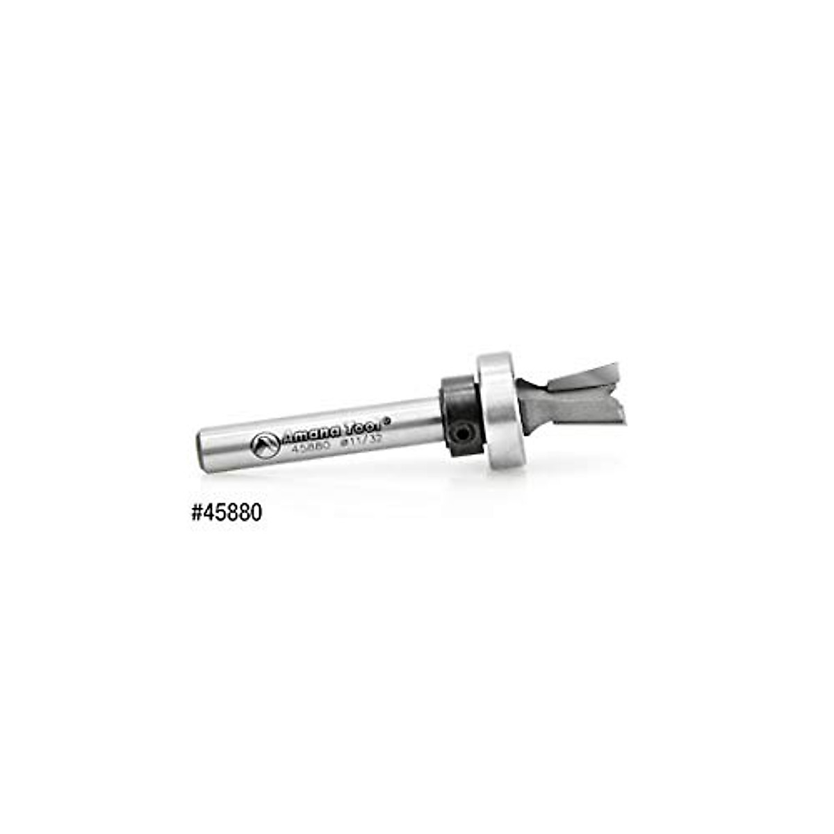 Amana Tool - 45884 Carbide Tipped Keller Dovetail 7 Deg x 5/8 Dia x 1" x 3/8 Shank wit