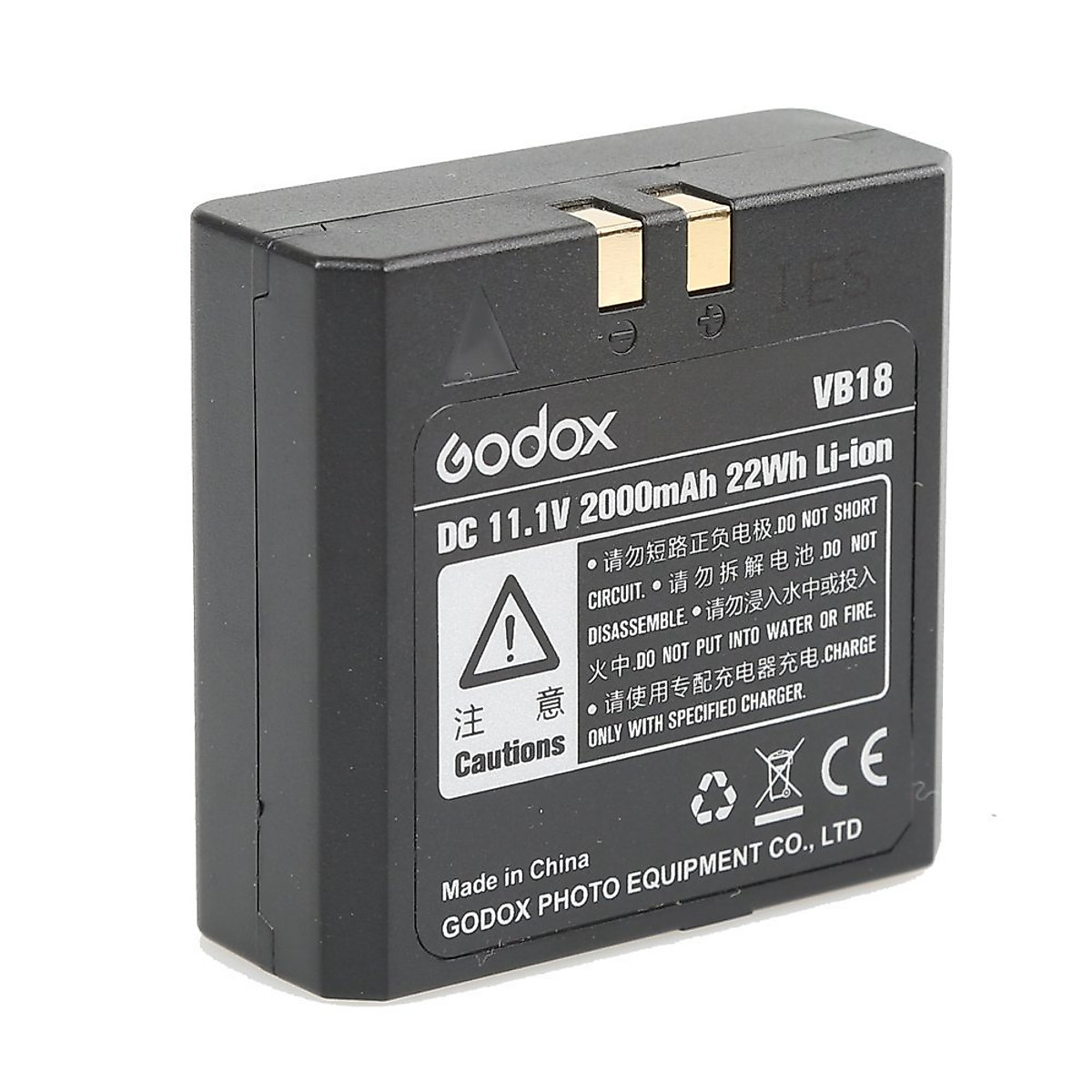 Godox VB18 Rechargeable Li-ion Battery for Godox V850,V850II,V860, V860II-N, V860II-C, V860II-S, V860II-F, V860II-O Speedlite Flash with CONXTRUE USB LED