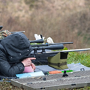 TWOD 2-Set Outdoor Shooting Rest Bags - Target Sports Bench Rest Front & Rear Support SandBag Stand Holders for Gun Rifle Shooting Hunting Photography - Unfilled