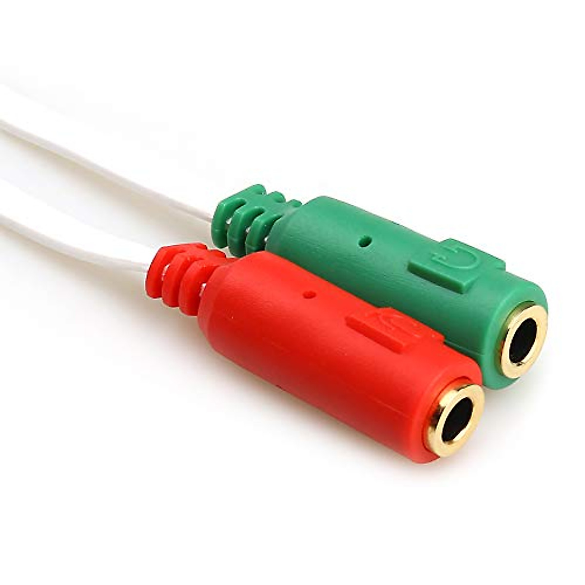 3.5mm Combo Audio Adapter Cable for PS4,Xbox One S,Tablet,Mobile Phone,PC Gaming Headsets and New Version Laptop (3.5mm TRRS Male to Dual 3.5mm TRS Female)