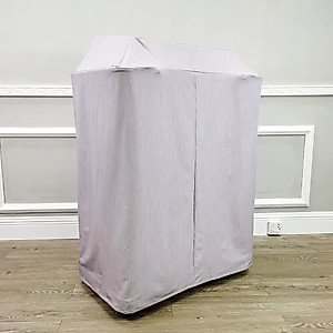 FixtureDisplays® Podium Protective Cover Pulpit Cover Lectern Padded Cover, Gray 7 oz Poly Blend Fabric, 31.5" Wide X 46" Tall X 23" Deep 1803-10-2D