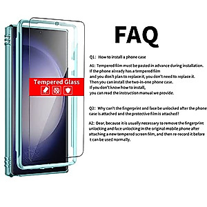 Pompvla for Samsung Galaxy S23 Ultra Case with Tempered Glass Screen Protector with Magnetic Kickstand Car Ring&Camera Cover Military Grade Drop Shockproof Rugged Heavy Duty Protection Men 6.8'' Green