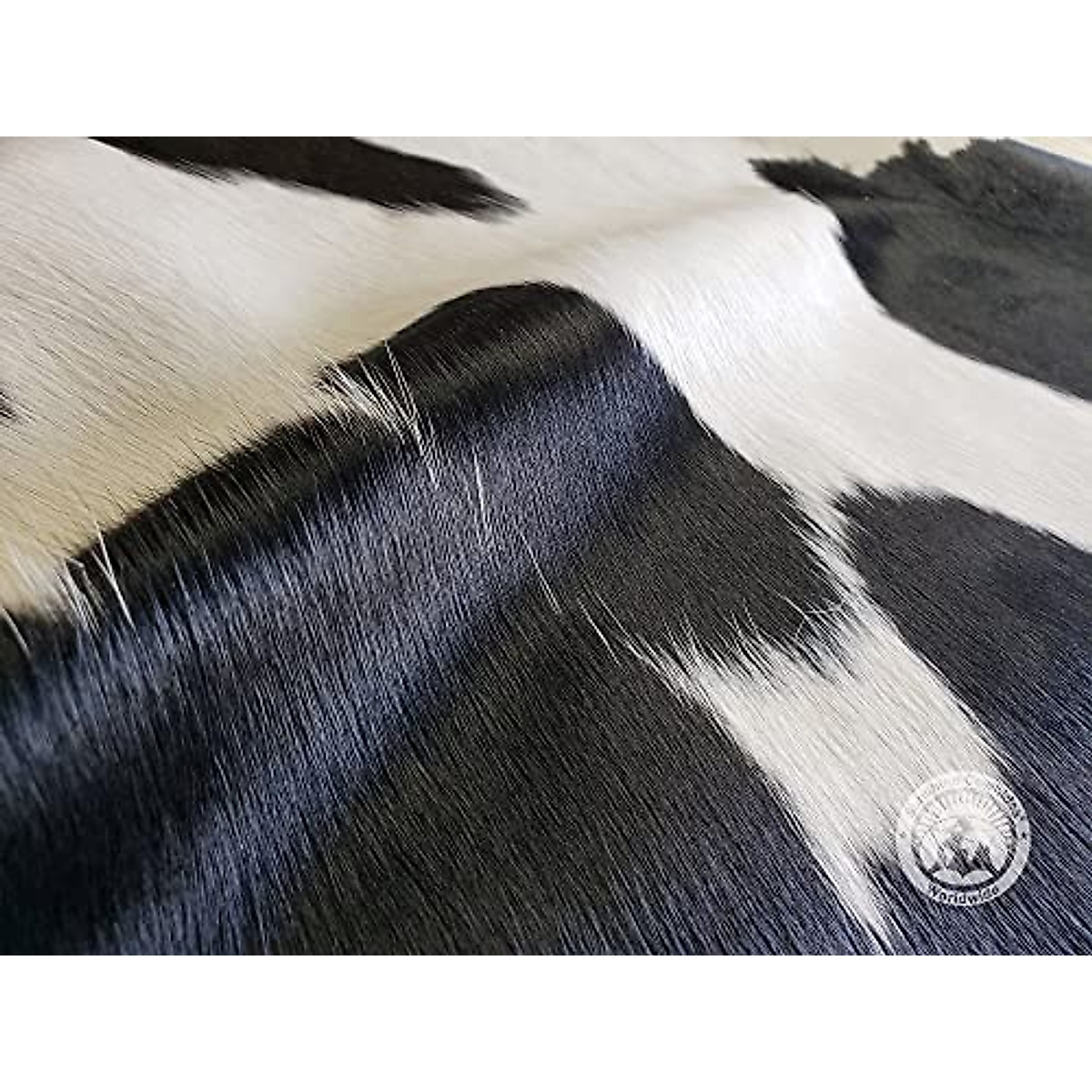Genuine Black and White Cowhide Rug XL 6 x 7-8 ft. 180 x 240 cm