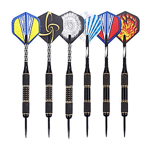 Niubixx Standard Dart Flights 30 Sets 90 Pcs Durable PET and Laser Replacement Feather Tail Wing - Perfect Accessories Equipment Supplies for Dart Games