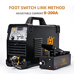HZXVOGEN TIG Welding Foot Pedal Remote Amperage Controller Foot Pedal Switch Remote Current Controller 5 Pins TIG Pulse AC DC Welding Machine for 250P AC DC
