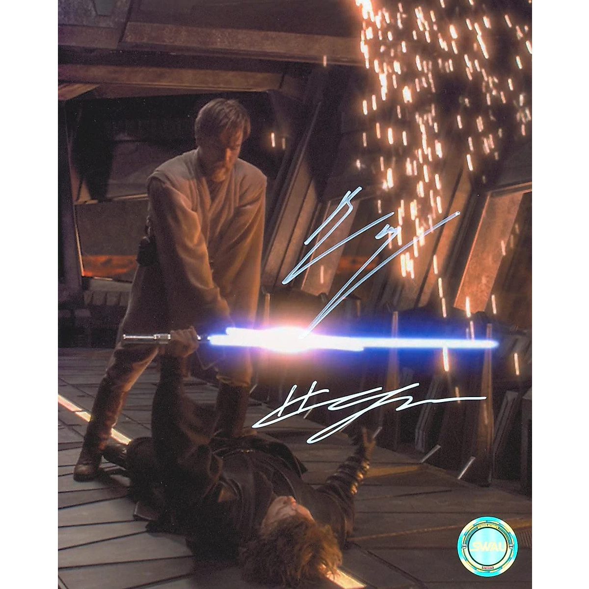 Ewan McGregor, Hayden Christensen Signed Autograph Reprint Photo (8 x 10)