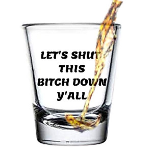 April's Got It Shot Glass -Funny Party Novelty- Instant Laughs |1.5 Ounce Cute Shot Glass Bold Black Print Birthday, Gag Gift , Bachelorette Party Accessory -Add Fun to Games - Women and Men