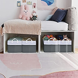 GRANNY SAYS Bundle of 4-Pack Storage Baskets for Organizing & 1-Pack Hanging Closet Organizer