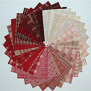 Greeting 912cm Japanese Yarn-Dyed Fabric Handmade DIY Patchwork 100% Cotton Fabric for Sewing Doll Clothes Quilt Cloth Bundle 50pcs/lot - 9X12cm