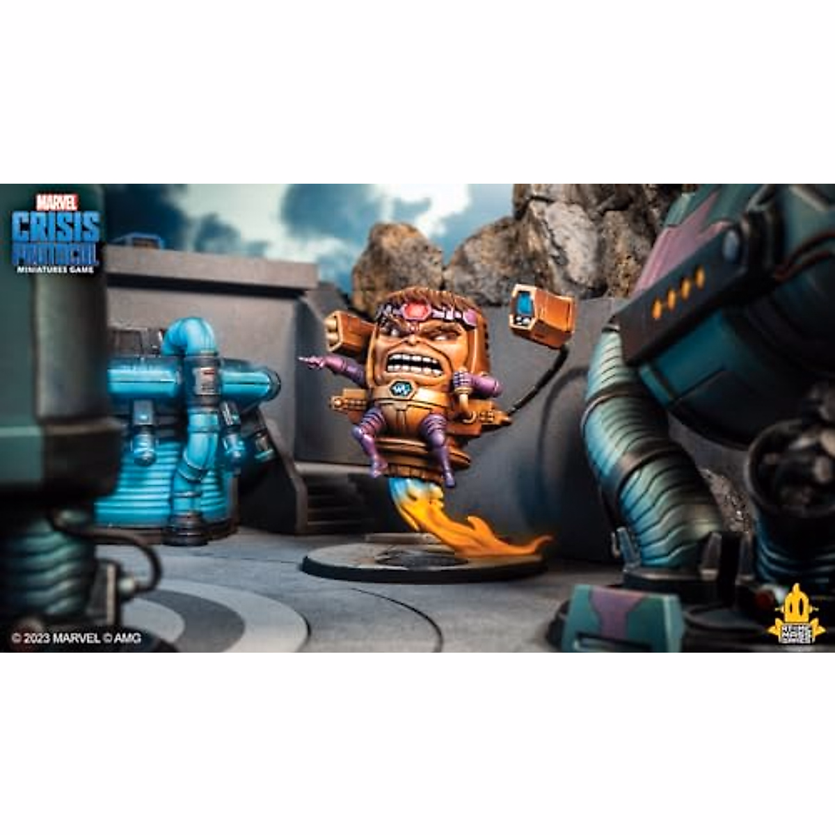 Atomic Mass Games Marvel: Crisis Protocol M.O.D.O.K. Scientist Supreme Character Pack - Unleash Sinister Genius! Tabletop Superhero Game, Ages 14+, 2 Players, 90 Minute Playtime, Made