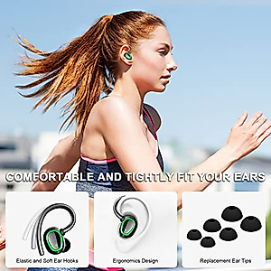 Wireless Earbuds, Bluetooth Headphones for Sports, 50H Playtime Earphones in Ear Noise Cancelling with Hi-Fi Stereo and Built-in Mic Ear Hooks Headphones, IP-X7 Waterproof Running Workout Gym, 2023