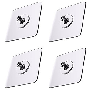 HapiRm Adhesive with Screw for Hanging Shower Caddy-4PCS