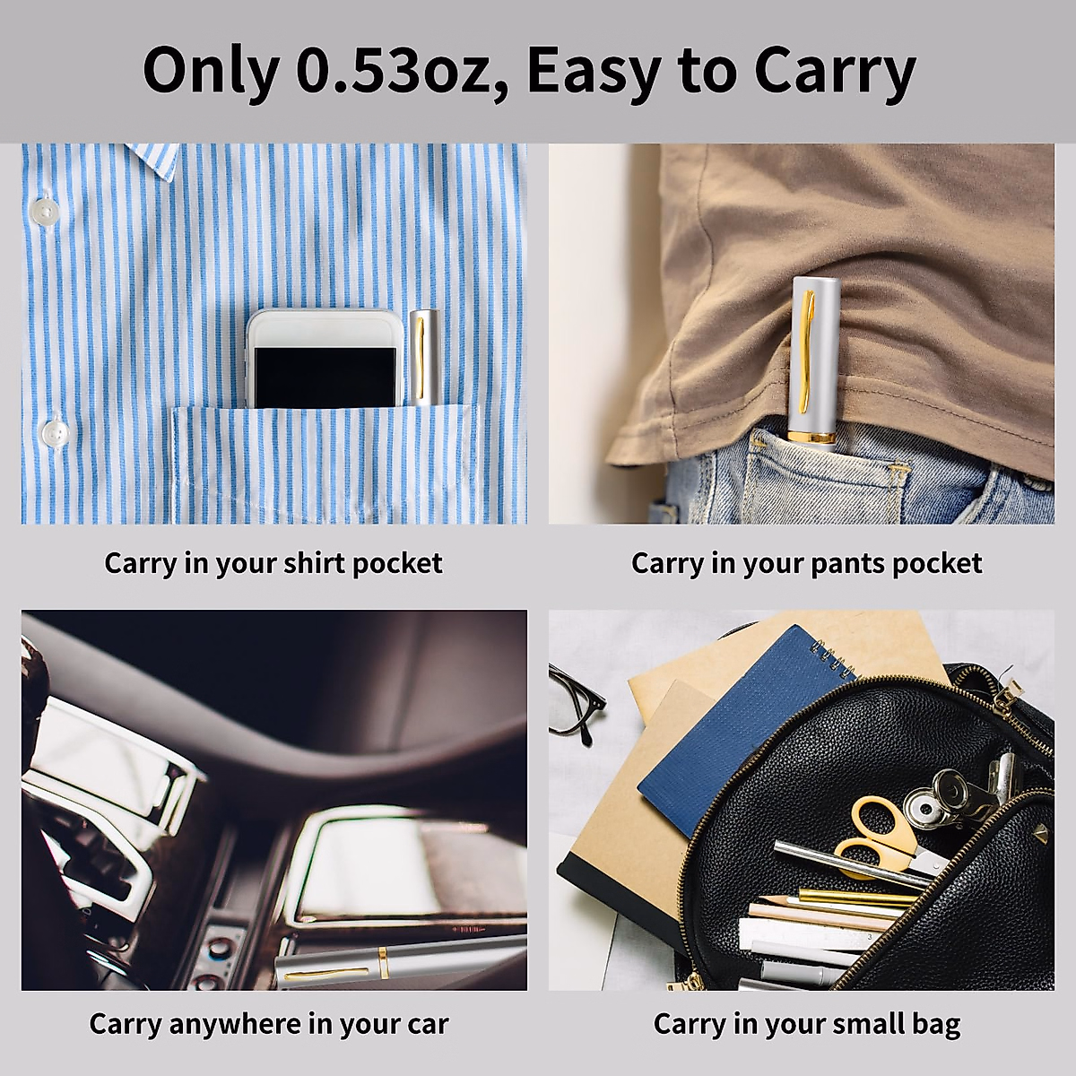 DXYXYO Slim Pocket Reading Glasses Men 2 Pack, Womens Compact Small Metal Readers with Portable Case, 2.0+ Black and Grey