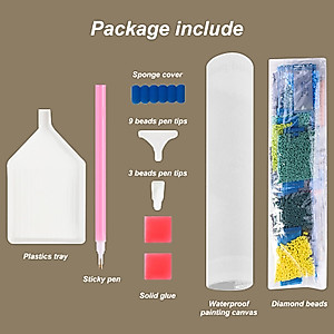 Stalente Diamond Painting Kits for Adults, Owl 5D DIY Diamond Art Kits for Beginners Round Full Drill Diamond Painting for Home Wall Decoration Gift 12×16inch, Dreamcatcher