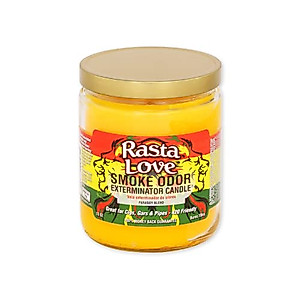 Smoke Odor Exterminator 13oz Jar Candles Rasta Love, (2)