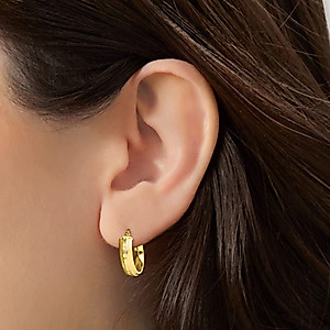 RS Pure by Ross-Simons Italian 14kt Yellow Gold Huggie Hoop Earrings