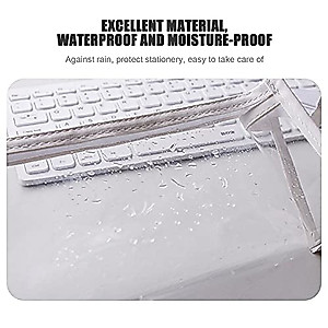 VICKO Clear Pencil Case,Transparent Pencil Pouch Large Capacity Cute Pencil Case Stationery Pen Case Pencil Bag Cosmetic Makeup Toiletries Organizer for Girls and Adults