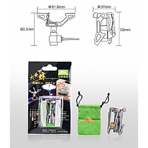 SUNRIS BRS-3000T Mini Camping Stove Ultralight 25g for BBQ Picnic Cookout